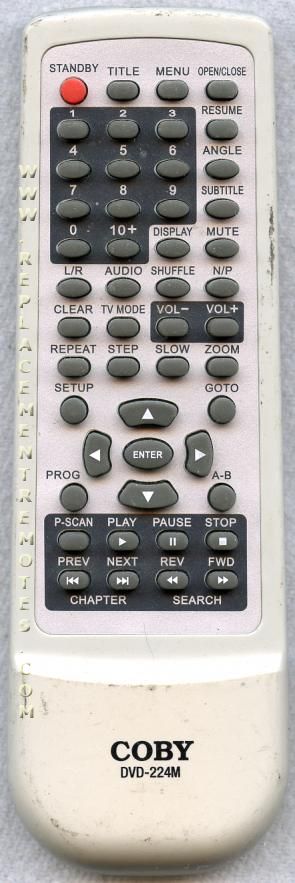 Buy Coby DVD-224MR DVD224MR DVD Player DVD Remote Control Buy Coby DVD-224MR DVD224MR DVD Player DVD Remote Control