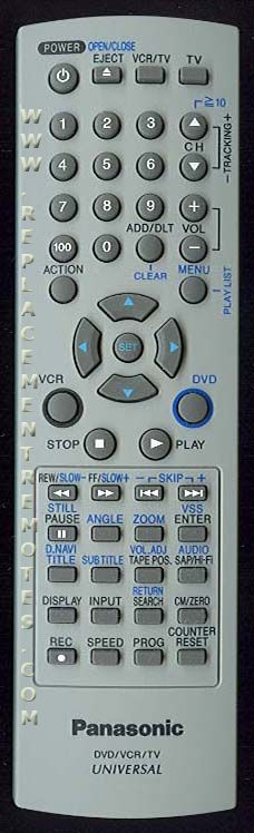 Buy Panasonic EUR7724KA0 TV VCR DVD Combo TV VCR DVD Remote Control Buy Panasonic EUR7724KA0 TV VCR DVD Combo TV VCR DVD Remote Control