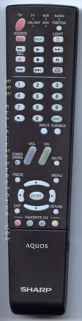 Buy Sharp GA724WJSA -RRMCGA724WJSA TV TV Remote Control