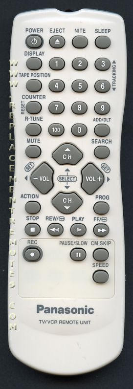 Buy Panasonic LSSQ0249 TV VCR Combo TV VCR Remote Control Buy Panasonic LSSQ0249 TV VCR Combo TV VCR Remote Control