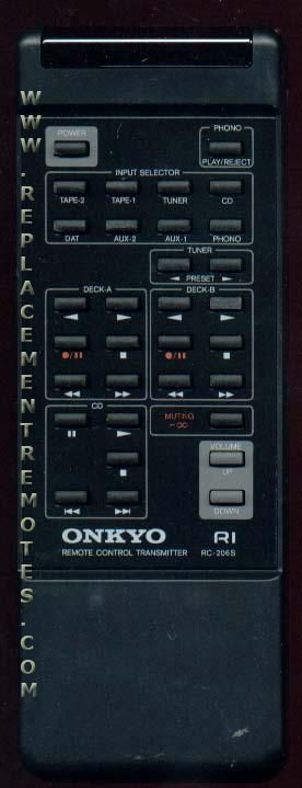 Buy Onkyo RC-206S RC206S -24140206 Audio System Audio Remote Control Buy Onkyo RC-206S RC206S -24140206 Audio System Audio Remote Control