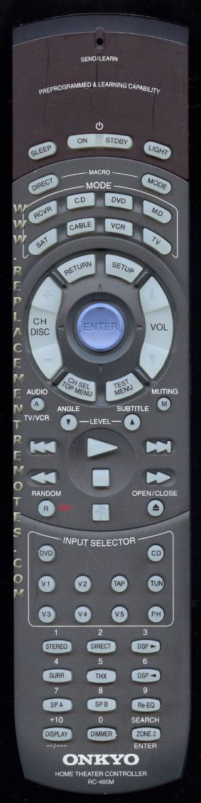 Buy Onkyo RC-460M RC460M -24140460 Audio/Video Receiver Receiver Remote ... Buy Onkyo RC-460M RC460M -24140460 Audio/Video Receiver Receiver Remote ...