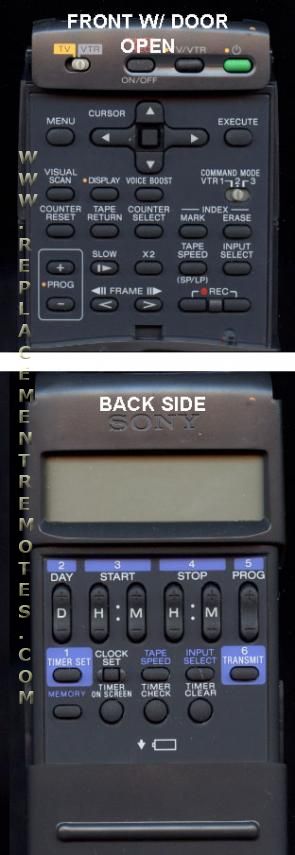 Buy Sony RMT-V138B RMTV138B -370887001 VCR VCR Remote Control