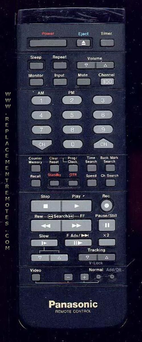 Buy Panasonic VSQS1227 TV VCR Combo TV VCR Remote Control