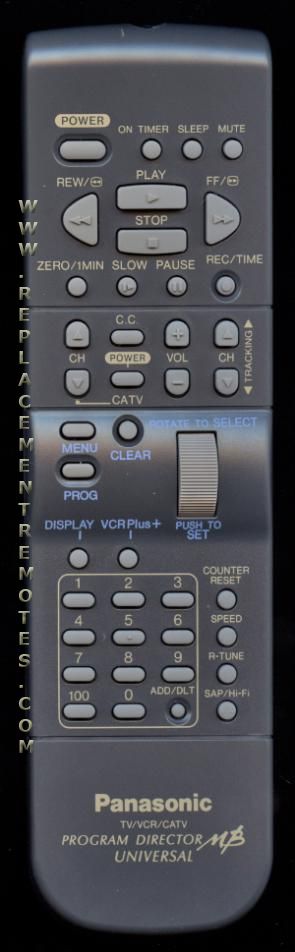 Buy Panasonic VSQS1444 TV VCR Combo TV VCR Remote Control Buy Panasonic VSQS1444 TV VCR Combo TV VCR Remote Control