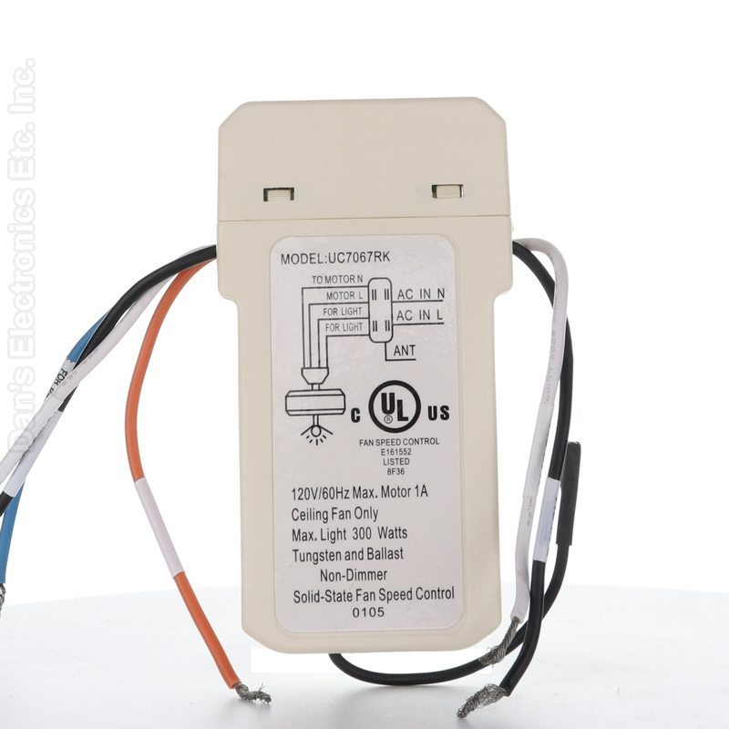 Buy Hampton Bay UC7067RK -7067KCB-62 Ceiling Fan Ceiling Fan Receiver