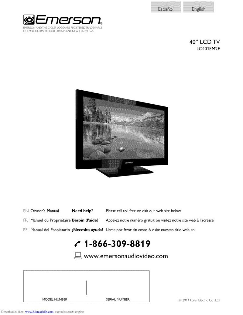 Buy/Download Funai Emerson LC401EM2 Emerson LC401EM2 TV TV Operating Manual