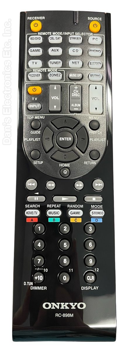 Buy ONKYO RC-898M RC898M -24140898 Audio/Video Receiver Receiver Remote Control
