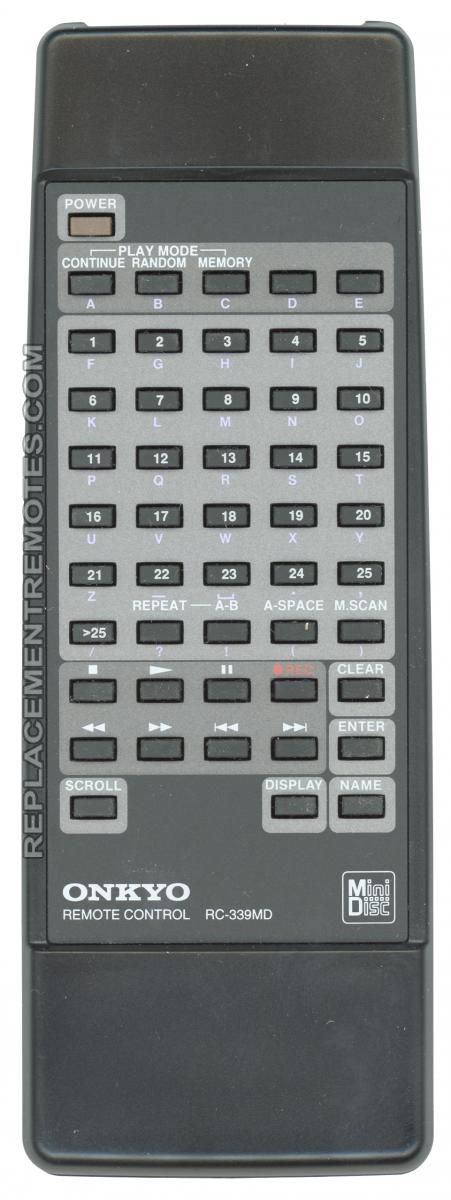 Buy ONKYO RC-339MD RC339MD Minidisc Deck Remote Control Buy ONKYO RC-339MD RC339MD Minidisc Deck Remote Control