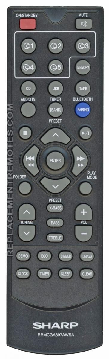 Buy Sharp RRMCGA397AWSA Audio System Audio Remote Control