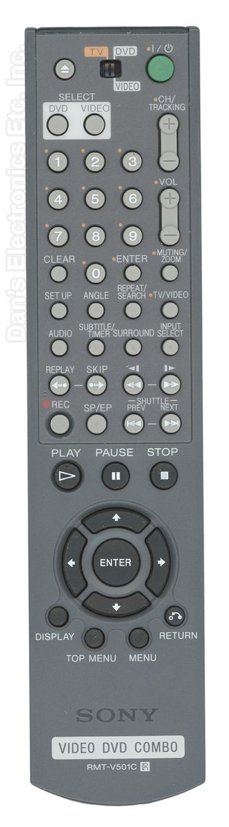Buy SONY RMT-V501C RMTV501C -988506120 DVD/VCR Combo Player DVD/VCR Remote