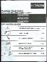 HITACHI TV Operating Manuals Operating Manuals | HITACHI Remote Control ...