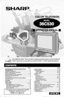 Sharp Operating Manuals: CV2P10SC to PNU473 | ReplacementRemotes.com ...